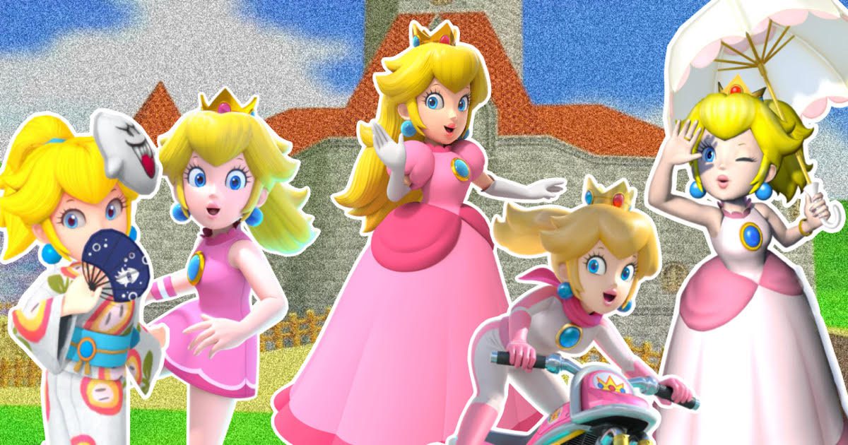 All Princess Peach outfits from Mario games, ranked by how hard they slay