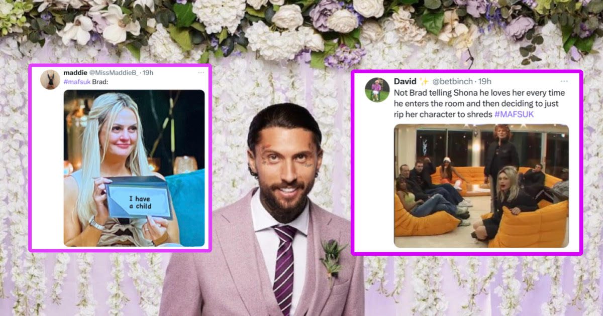 Brad from MAFS UK is called out for toxic behaviour via tweets and memes