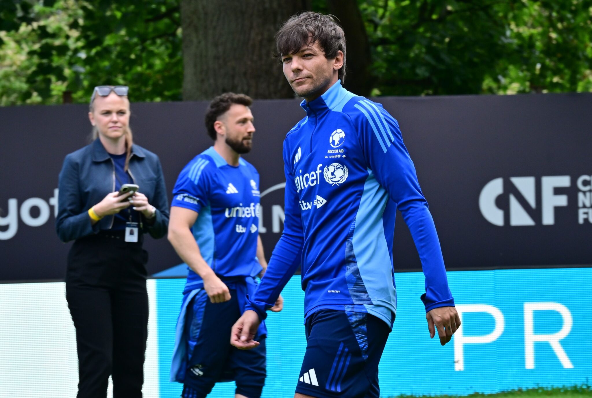 Inside Sam Thompson and Louis Tomlinson's Soccer Aid meetup