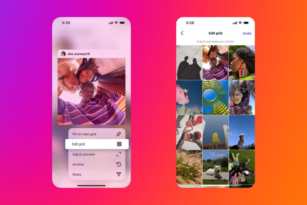 How to do the new Instagram feature to rearrange your grid posts