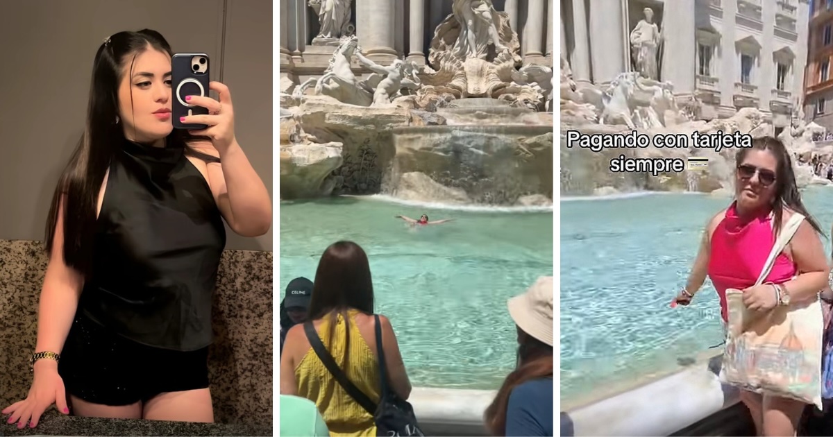 Wannabe influencer swims across Rome's Trevi Fountain for views