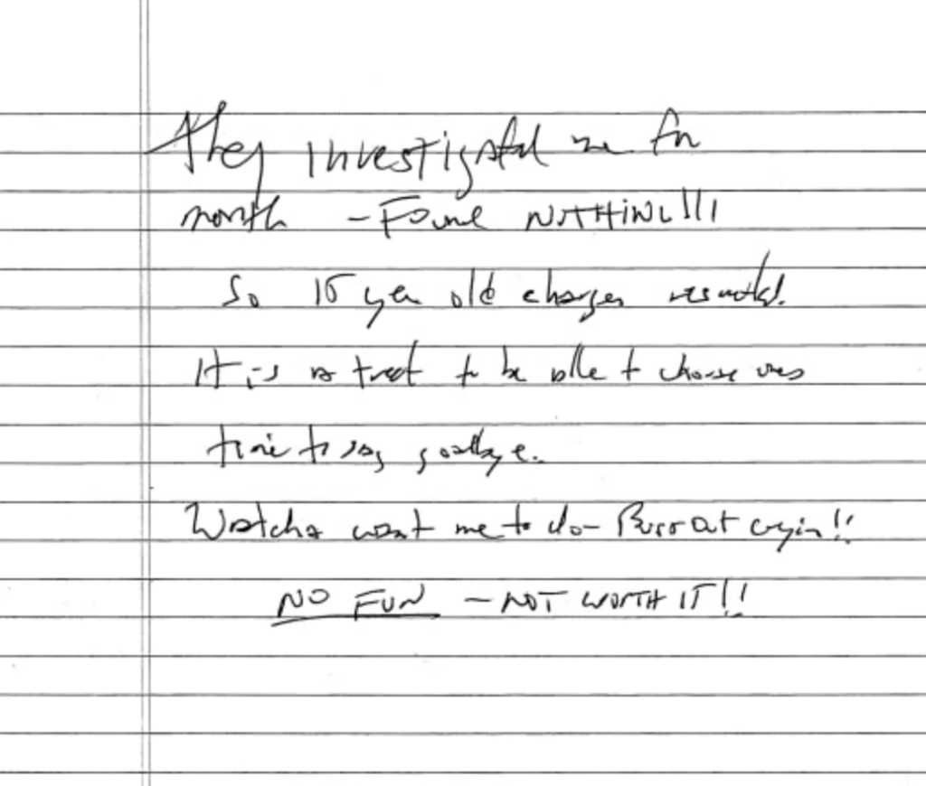 Here's what Epstein's alleged death note says as it gets released