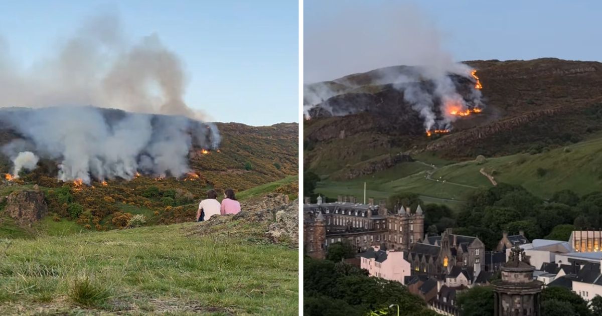 Fire continues to burn on Arthur's Seat