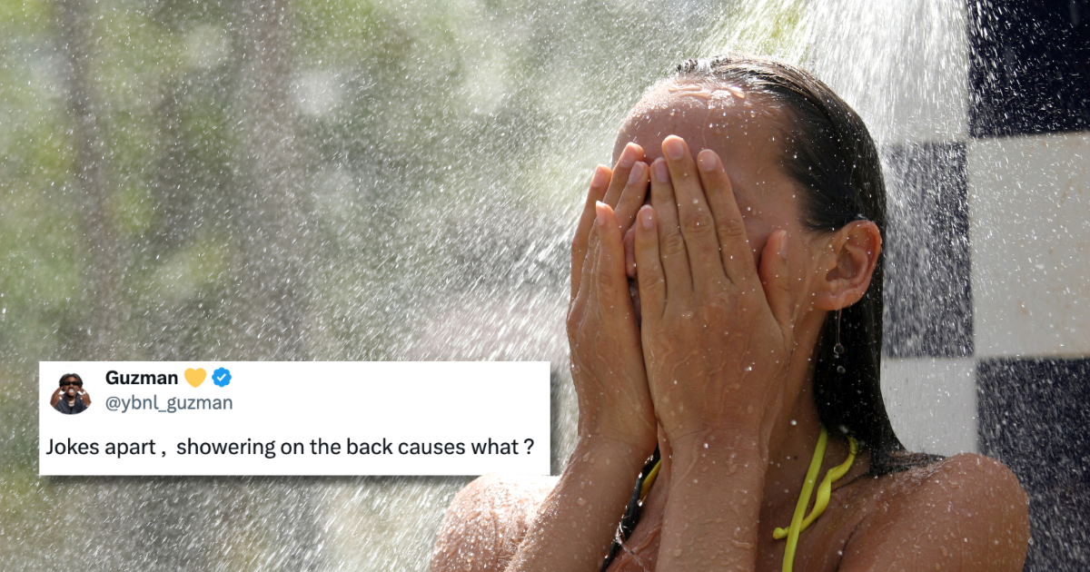 I feel a bit silly after learning what showering on your back does