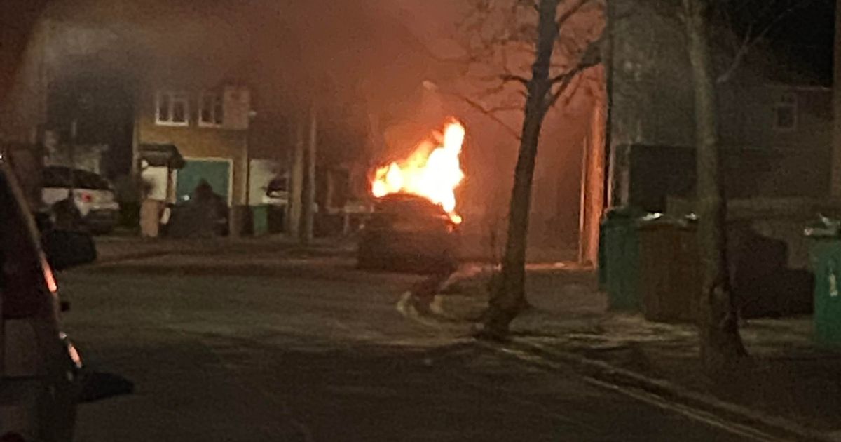 Emergency services called to the scene of a car on fire in Lenton