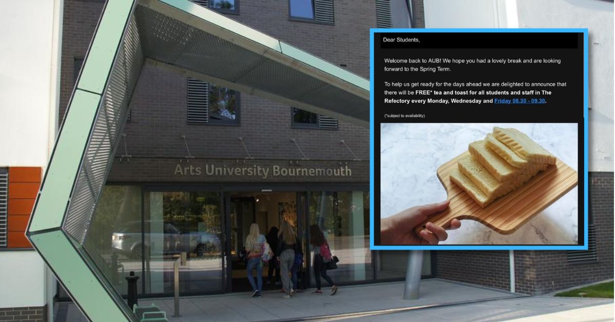 Arts University Bournemouth providing free tea and toast for students ...