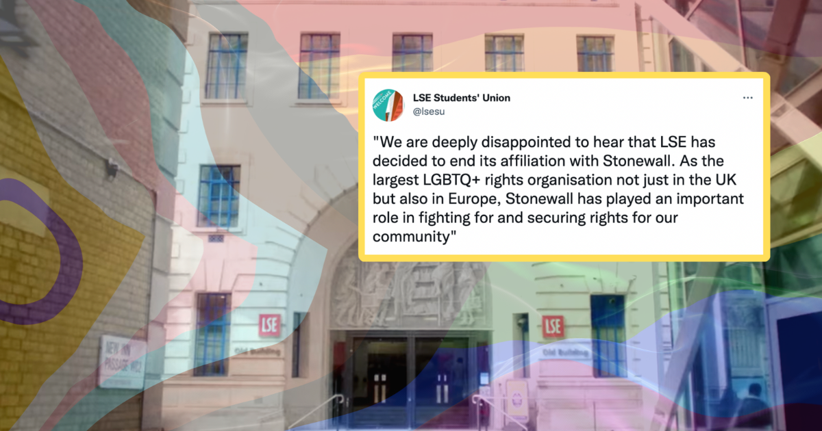 Students 'deeply disappointed' by LSE cutting ties with LGBTQ+ charity ...