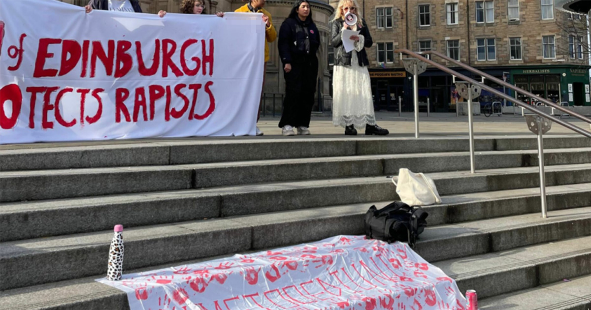 In pictures: Students protest the University of Edinburgh's handling of ...