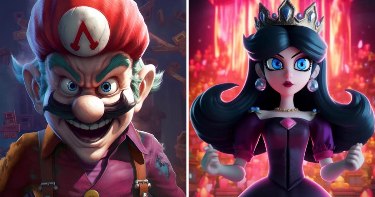 Um, AI has shown Mario characters as villains and I'm horrified