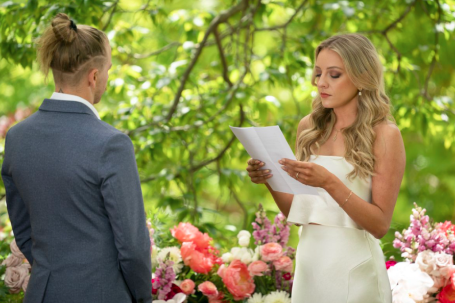 Cameron reveals his message to Lyndall at their MAFS Australia final vows