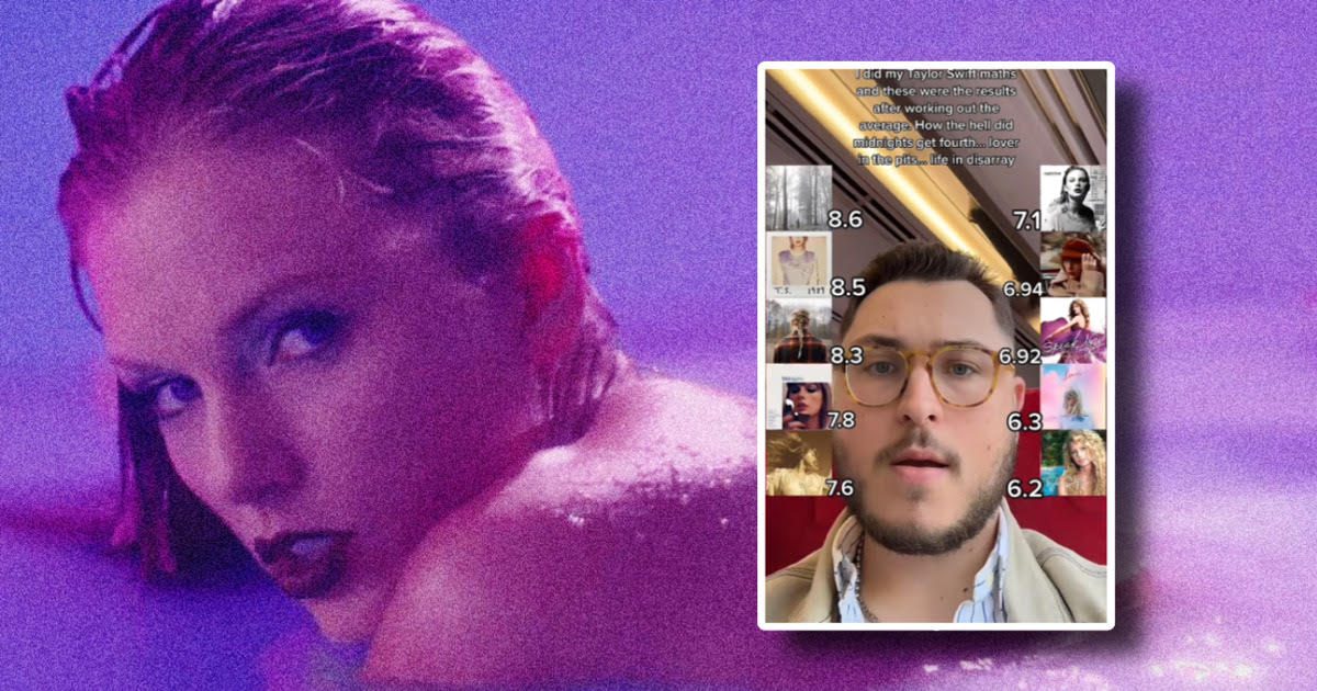 Viral Taylor Swift mathematical album ranking on TikTok method explained
