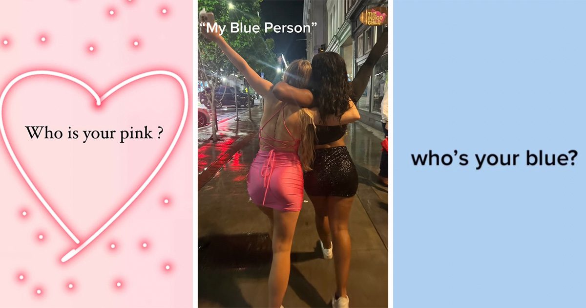 Who is your pink person and your blue person? The TikTok trend explained