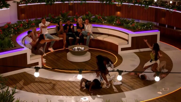 What is the arch sex position the couples recreated on Love Island?