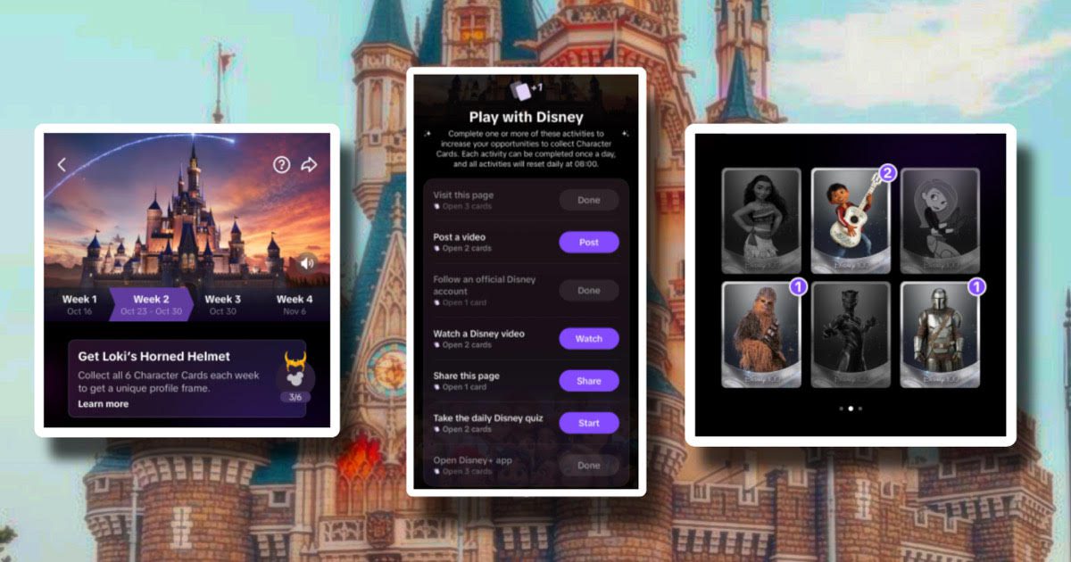 What is the Disney 100 card game all over TikTok right now?
