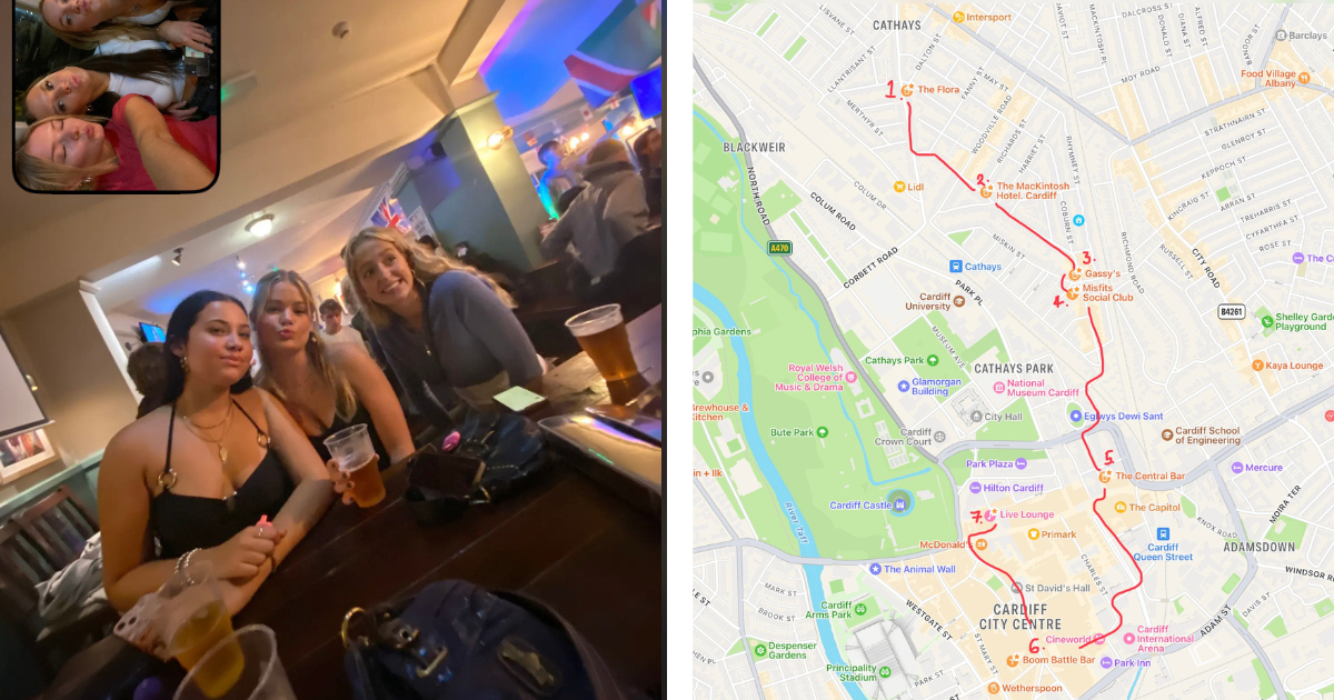The ultimate Cardiff Uni pub crawl route