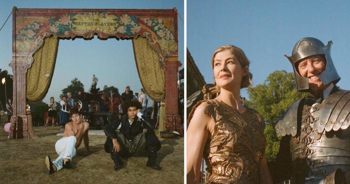 Saltburn behind the scenes pictures, captured by Jacob Elordi