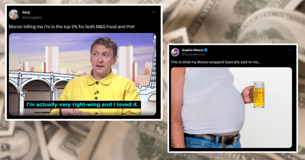 Monzo Wrapped is unhinged and these 16 tweets prove it