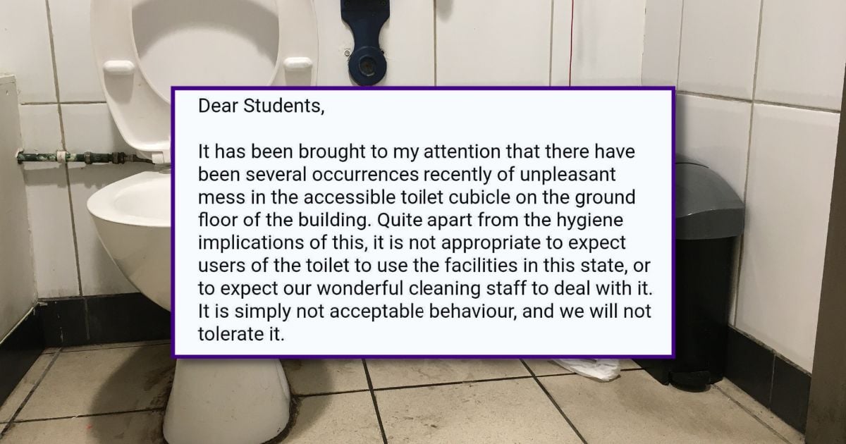 York students sent guide on how to use toilet after ‘unpleasant mess ...