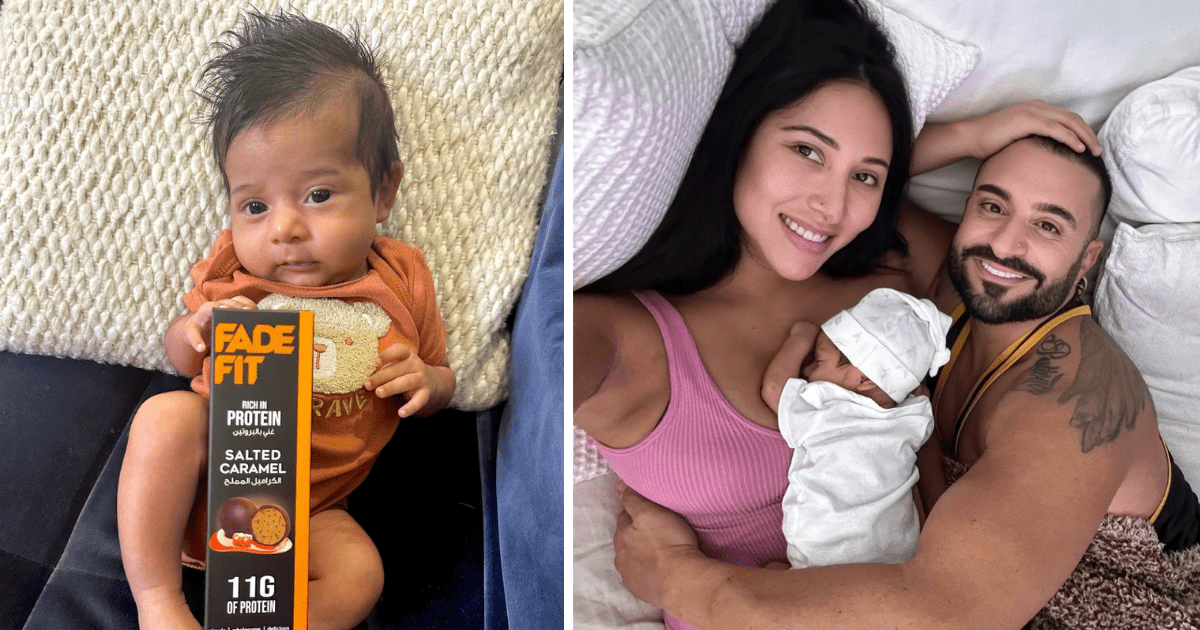 Dubai Bling's Kris Fade's newborn baby is already posting Instagram ads
