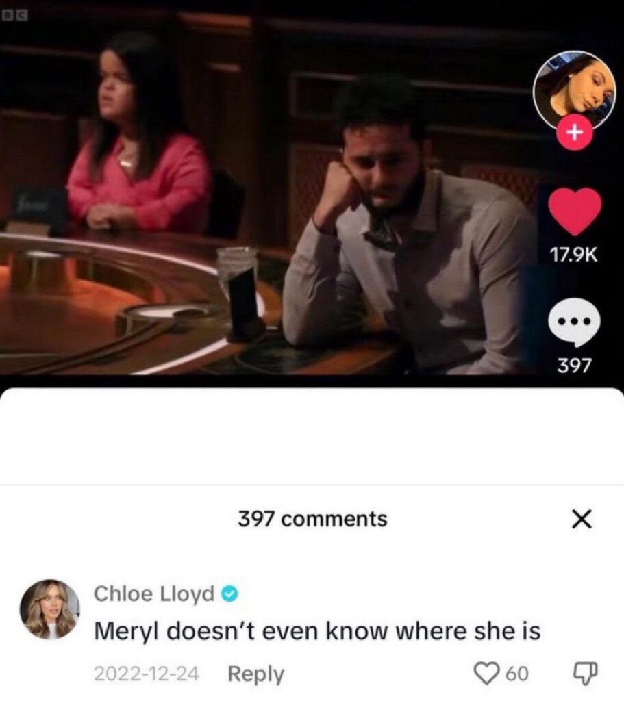 An ode to the greatest The Traitors player of all time: Meryl