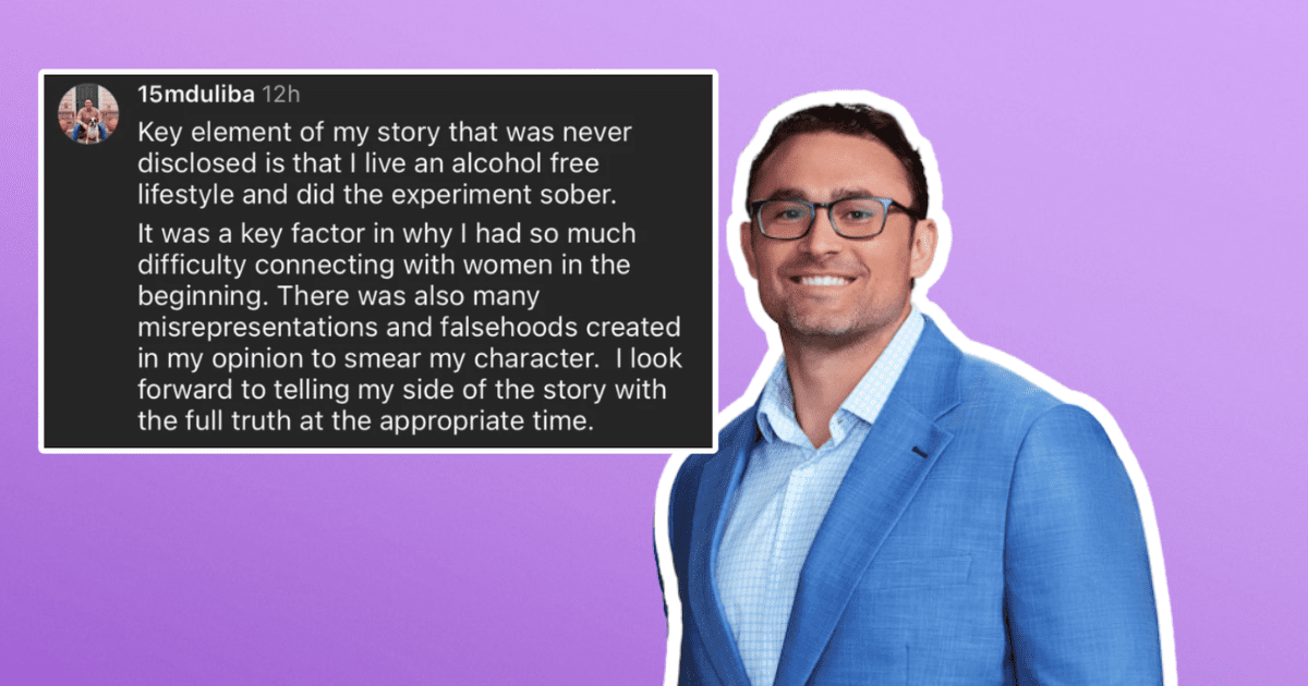 Matthew accuses Love is Blind of trying to 'smear his character'