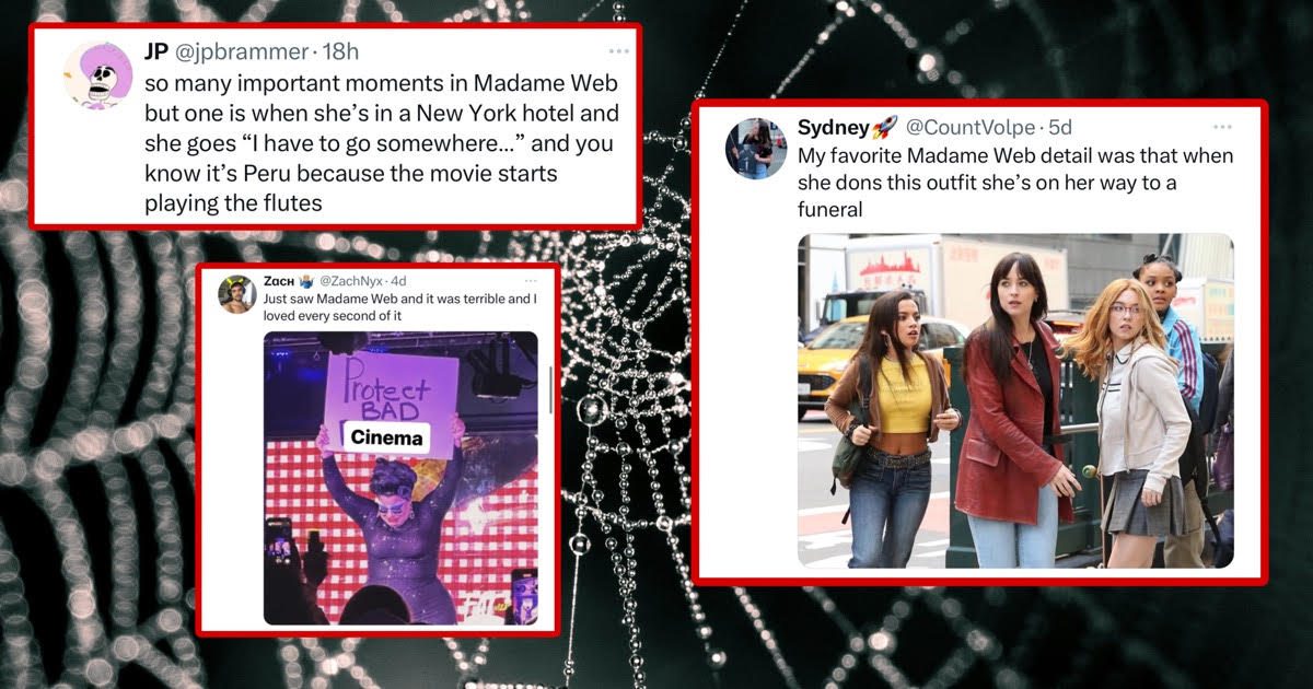 The funniest Madame Web memes even if you've not sen the mess film