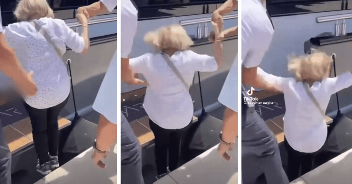 We finally have an update on THAT viral Granny falling the off boat video