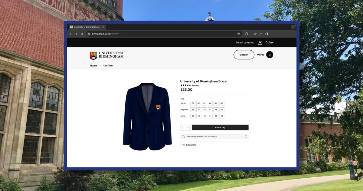 University of Birmingham to implement new mandatory uniform next ...