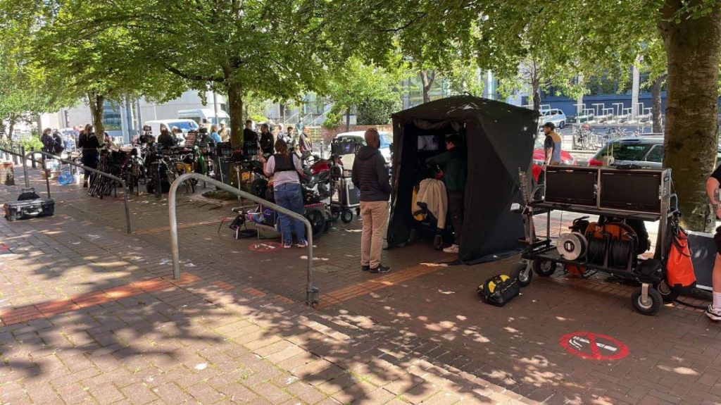 Filming crew on Bristol Uni campus to shoot new thriller series