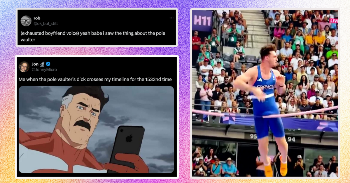 *That* pole vaulter has broken his silence on his viral Olympics bulge
