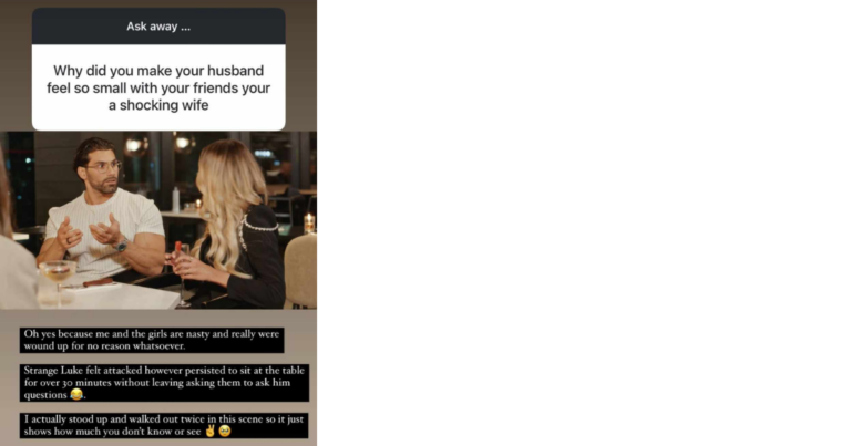 Amy reveals unaired MAFS UK moment she 'walked out' on Luke