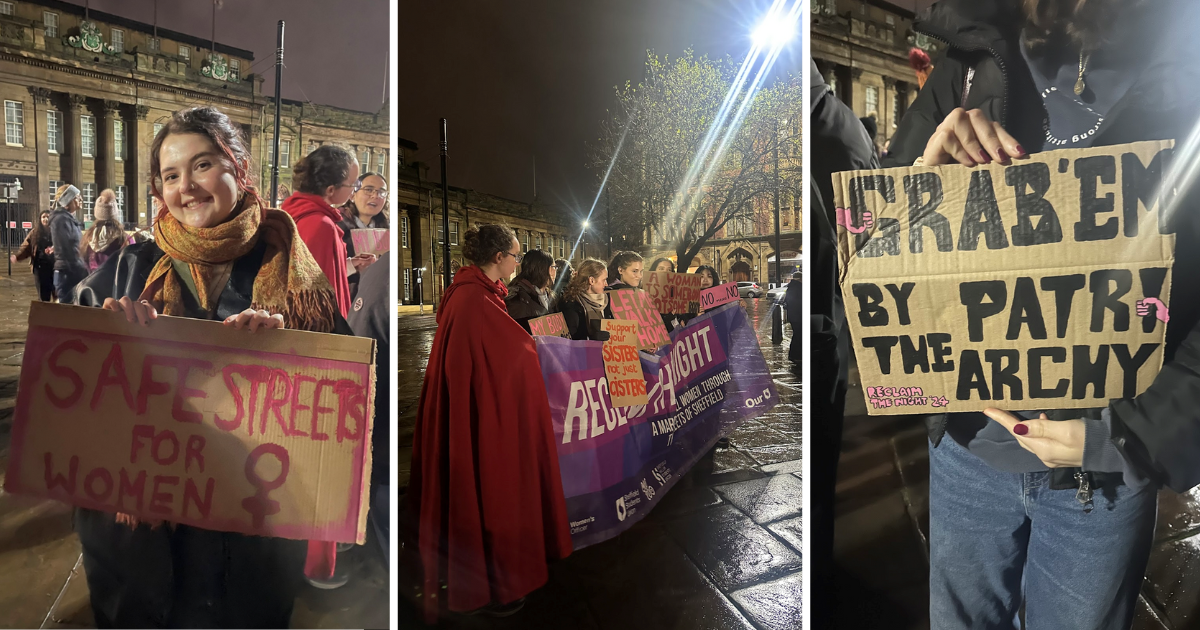 'If we stop the march, we stop the fight': Sheffield Uni holds Reclaim ...