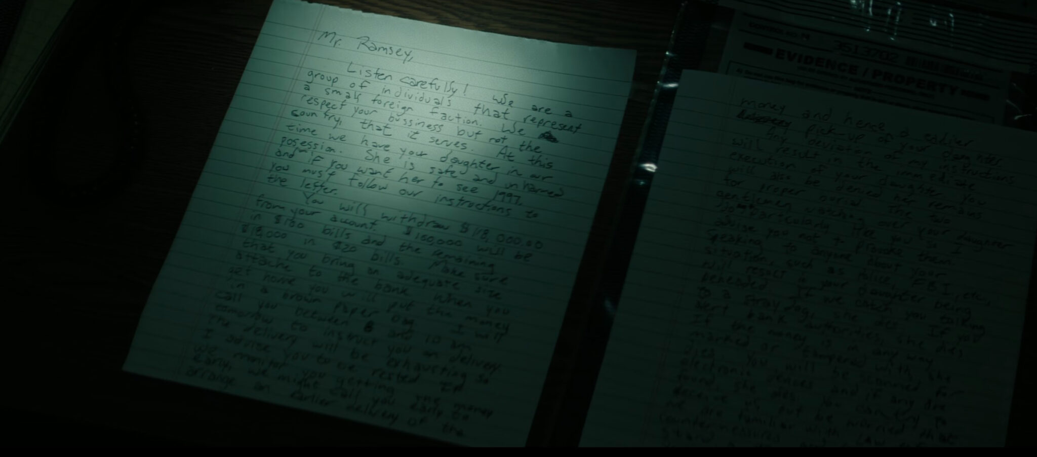 JonBenét Ramsey ransom note left in family home in full