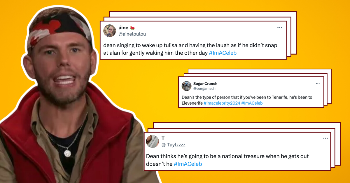 I'm A Celeb memes about Dean McCullough