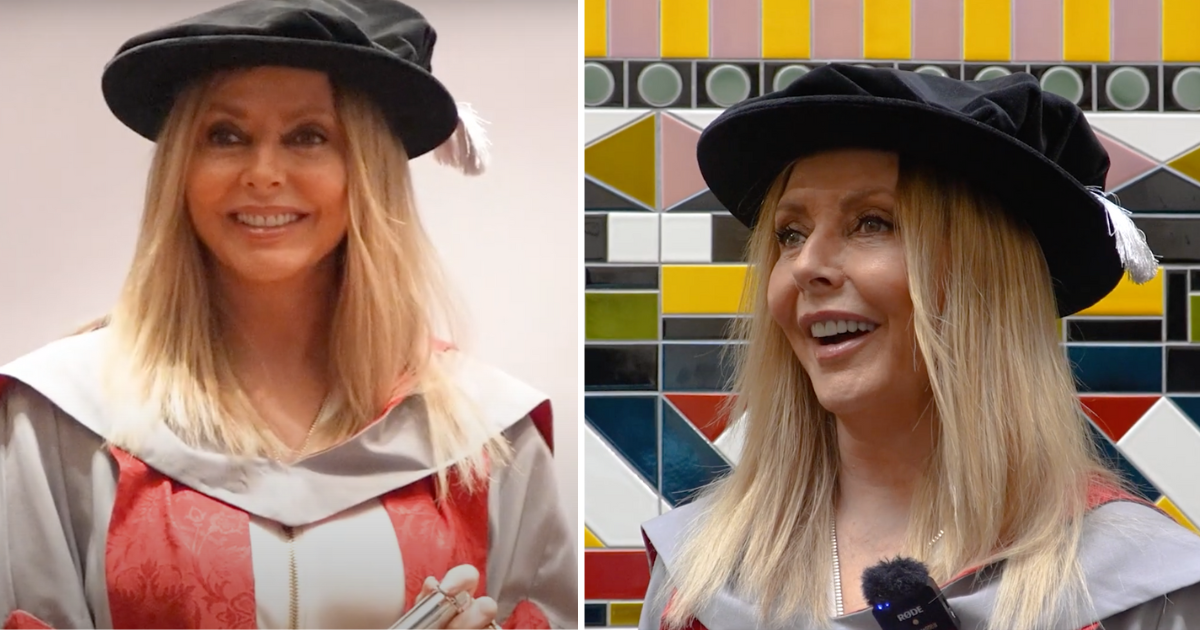 Carol Vorderman MBE receives honorary doctorate from UWE Bristol