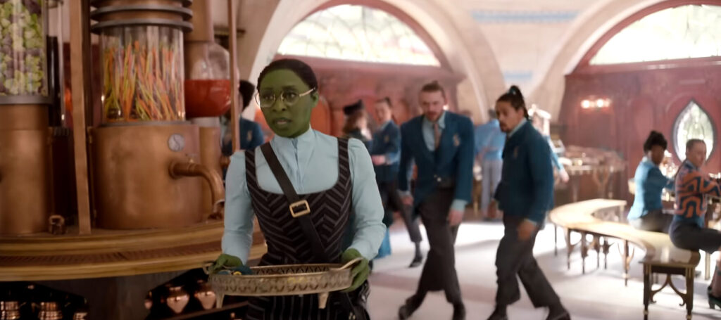 Why Glinda and Elphaba don't wear school uniform in Wicked