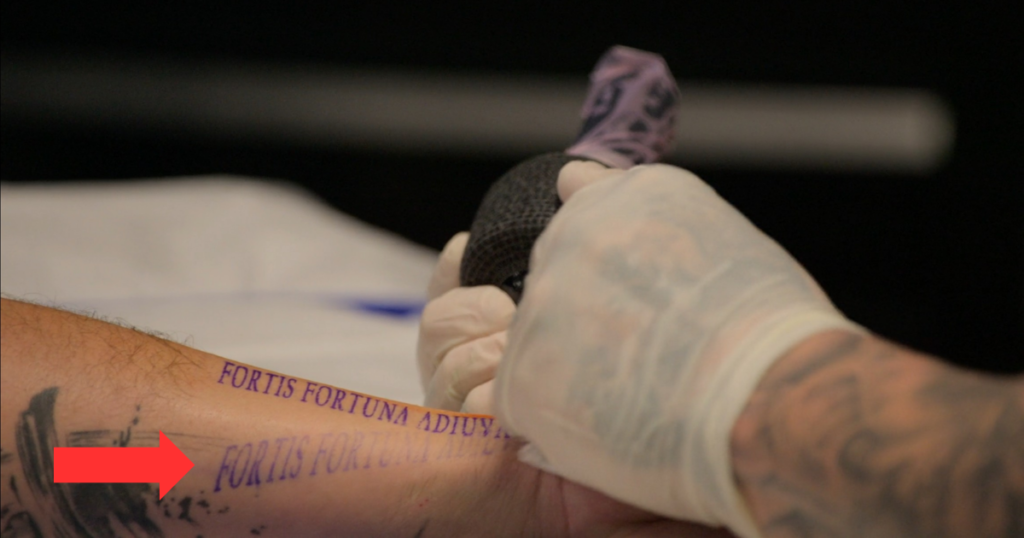 Nick got the exact same tattoo as J.R. on The Ultimatum and I can't