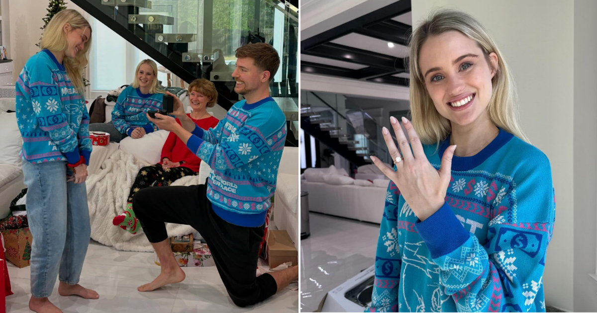 MrBeast announces adorable engagement to Thea Booysen
