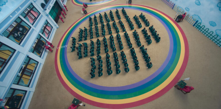 Squid Game designer reveals cruel relevance of the rainbow floor