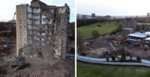 Photos show Castle Leazes being torn down after 50 years to make way ...
