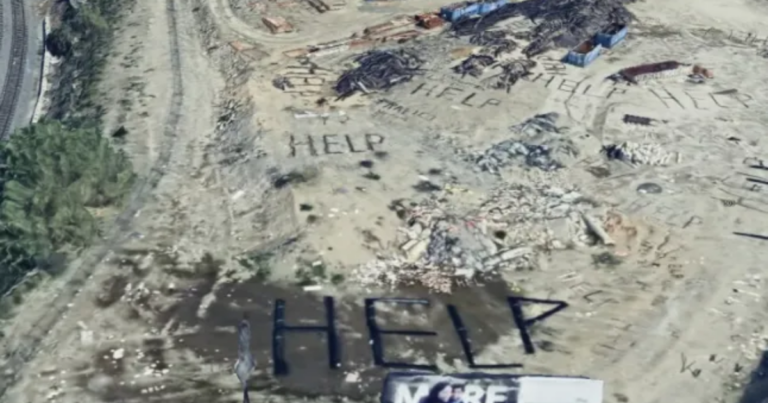 Ominous 'help' messages found carved into the ground in LA on Google Maps