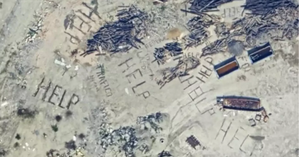 Ominous 'help' messages found carved into the ground in LA on Google Maps