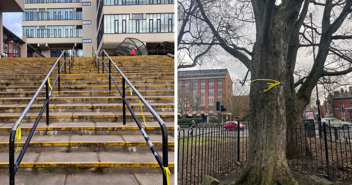 Here's why yellow ribbons have appeared on the University of Leeds' campus