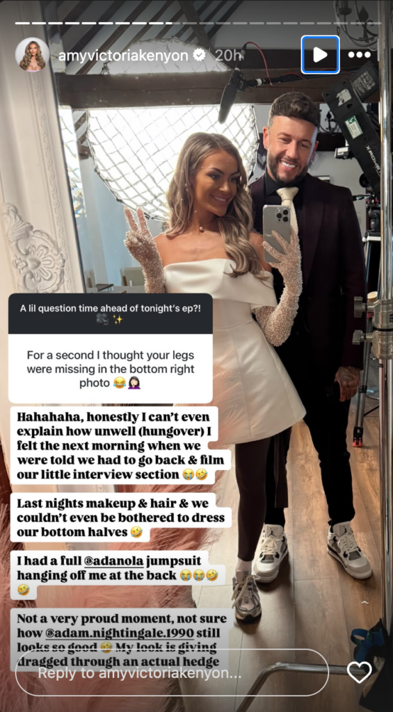 Amy reacts to rumours about dating Adam after the MAFS reunion