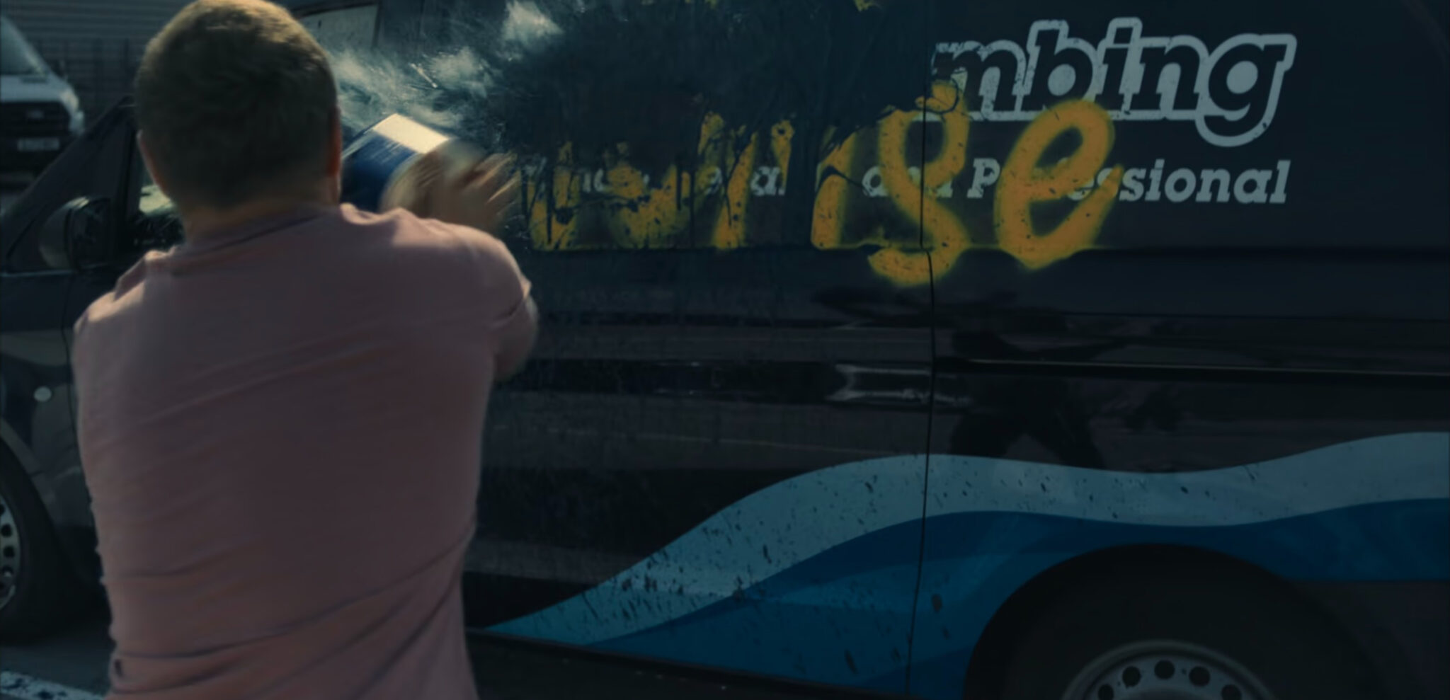 Netflix reveals sneaky way it filmed Adolescence van paint scene