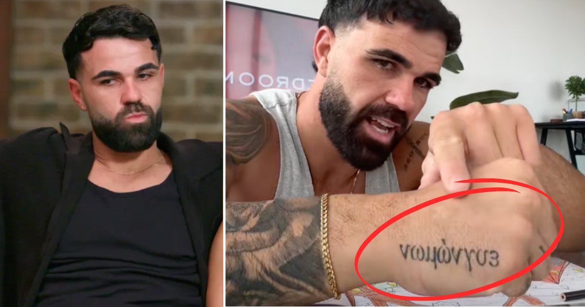 The meaning of Adrian's tattoo is so ironic after MAFS ceremony