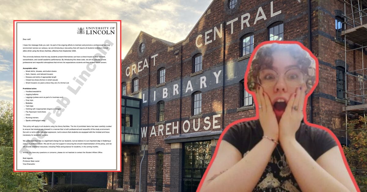 University of Lincoln library now has a business attire dress code