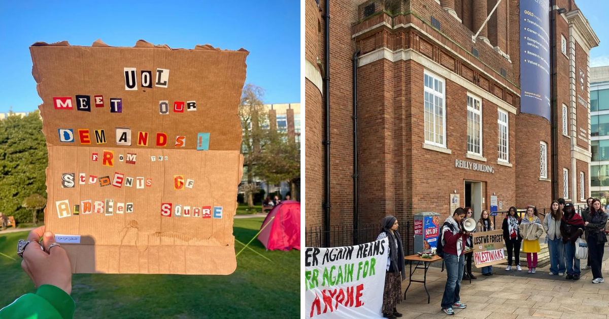 University of Liverpool threatens Abercromby Square student encampment ...