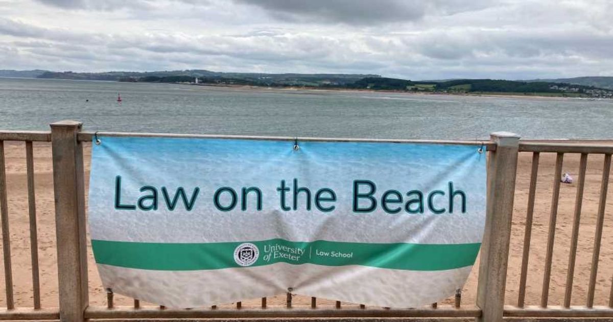 The University of Exeter's 'legal advice on the beach' up for top award