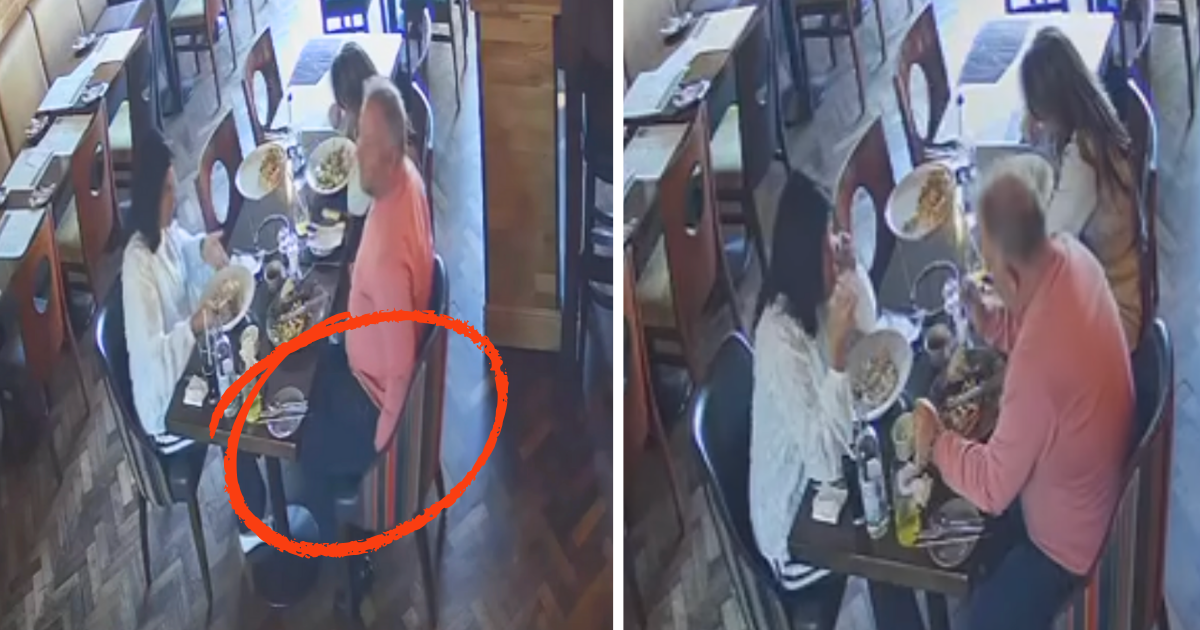 CCTV catches people putting glass in their food at restaurant